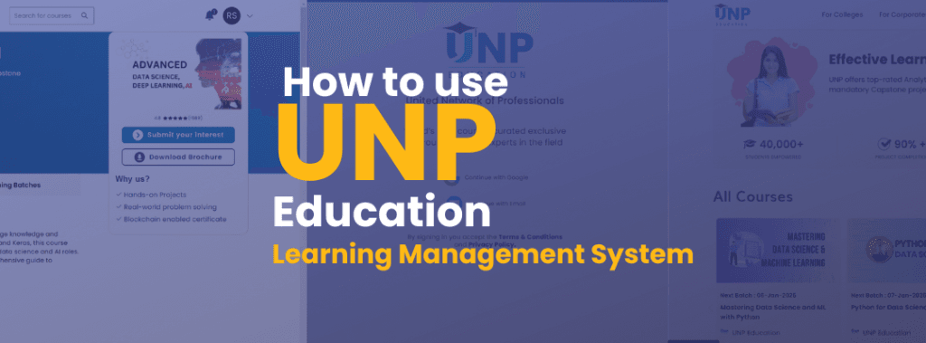 How to use unp education (LMS) Learning Management ystem